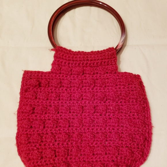 Handmade | Other | Red Crochet Purse | Poshmark